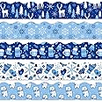 Amazon.com: Whaline 69Ft Winter Bulletin Board Borders Snowflake ...