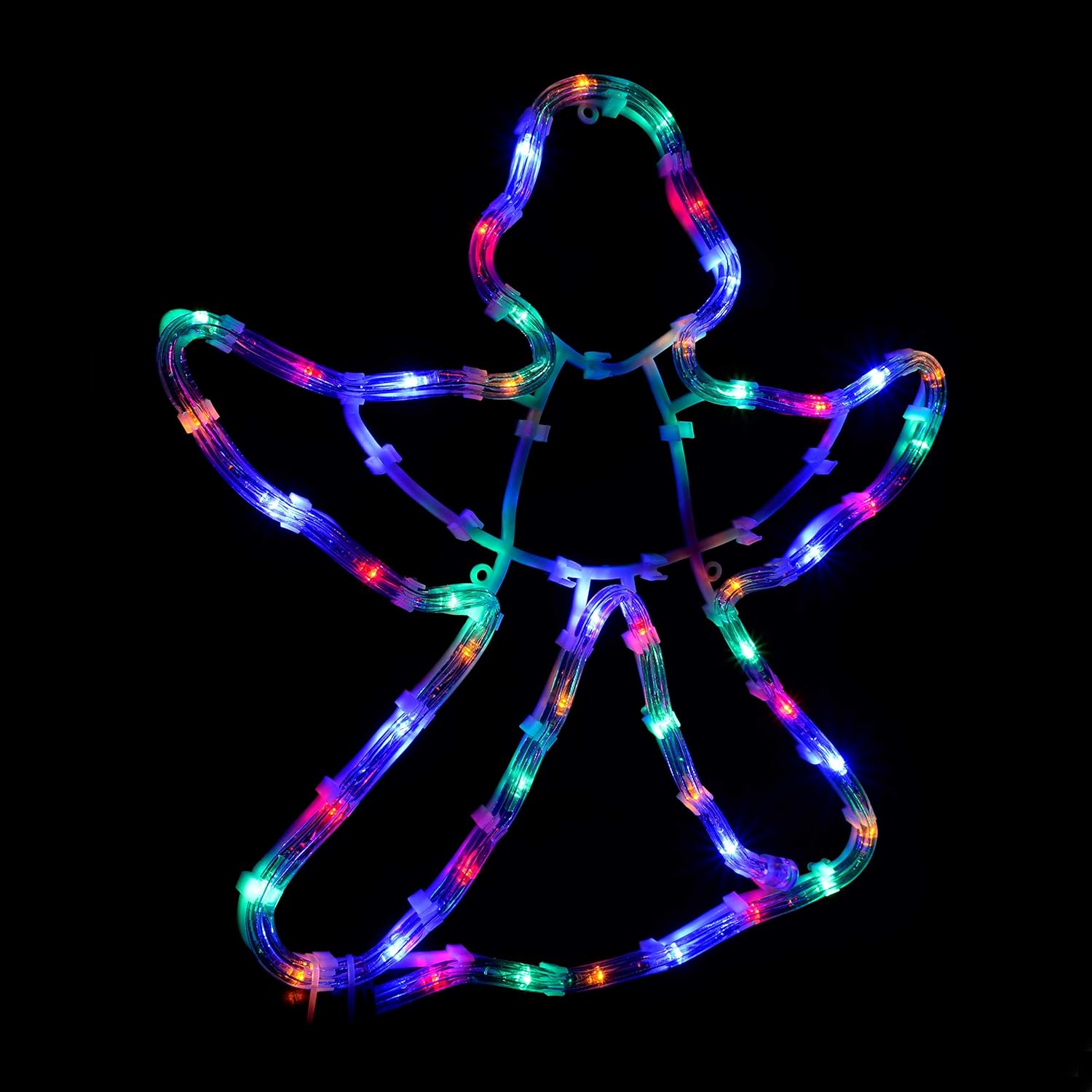 WeRChristmas Pre-Lit LED Angel Rope Light Silhouette, 42 cm – Multi ...