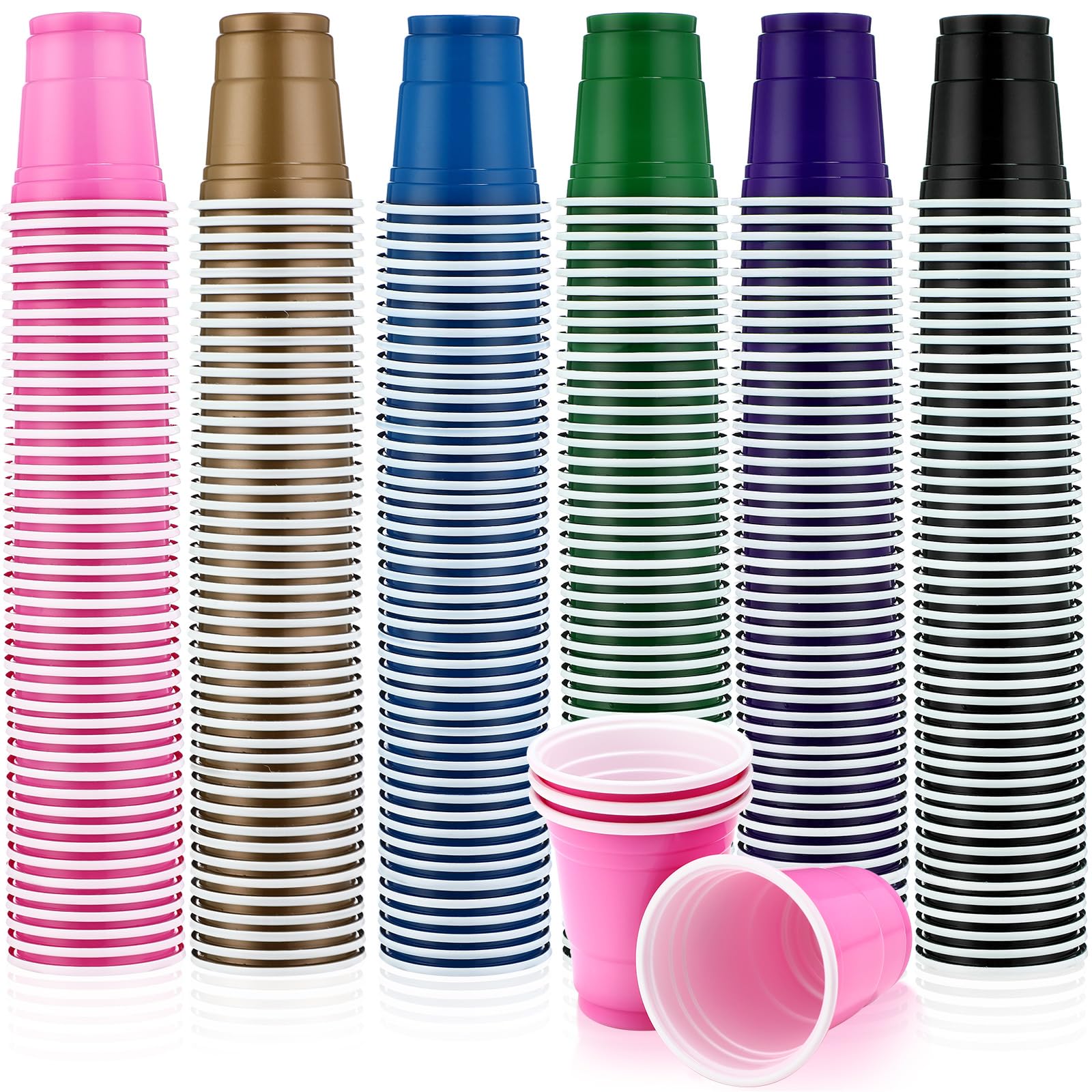 Mimorou 600 Pack 2 Oz Plastic Shot Glasses Disposable Plastic Shot Cups ...