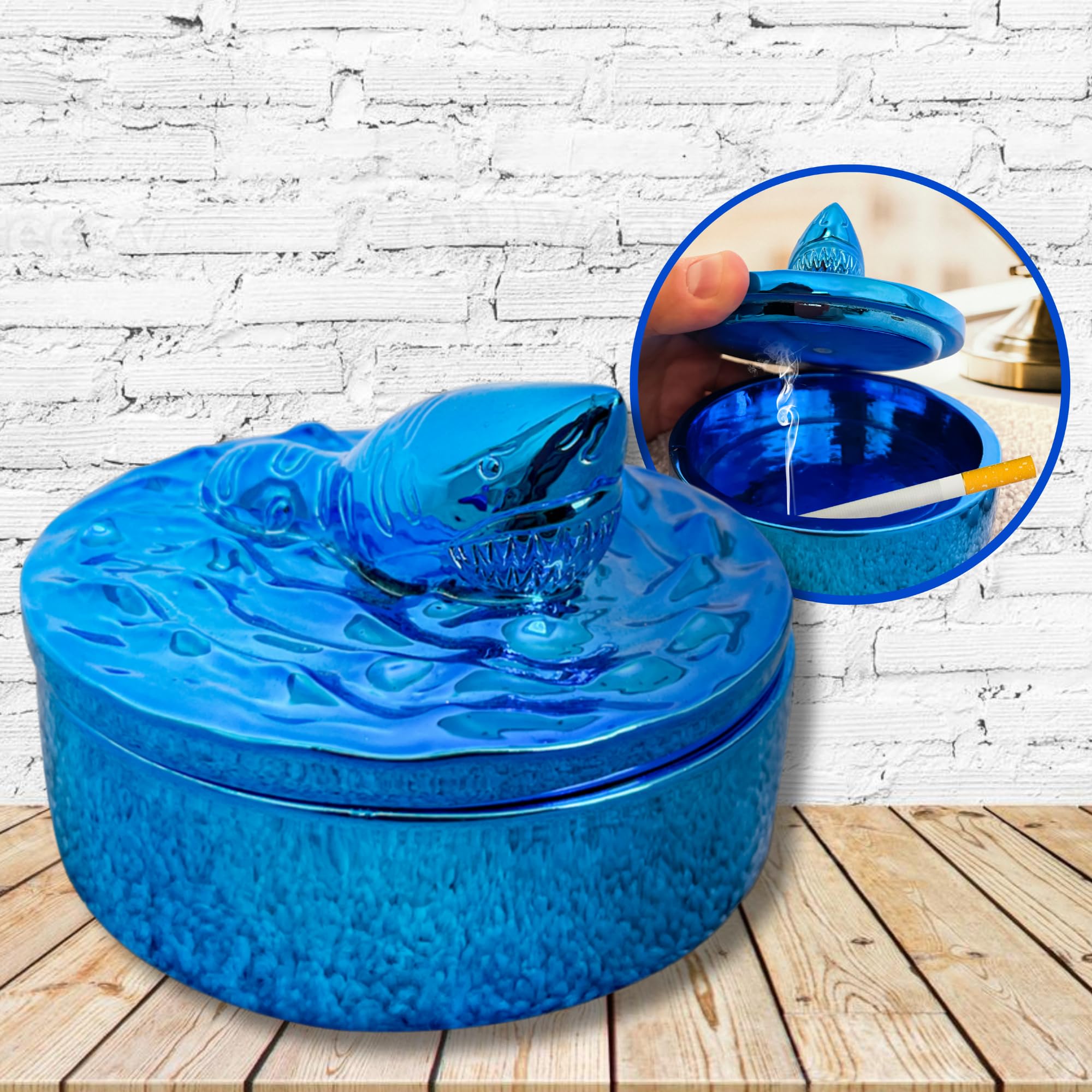 Cool Ashtrays Space Cat Ashtray - Outdoor Ashtray with Lid, Ashtray for ...