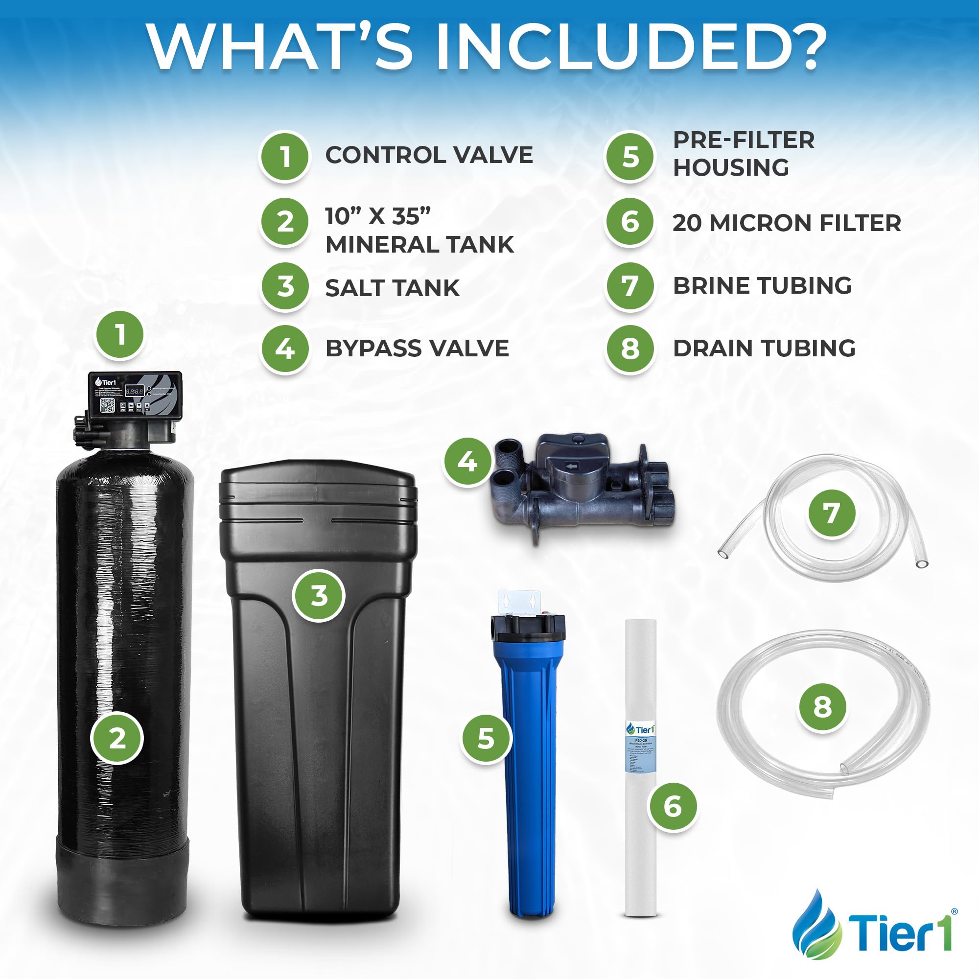 Mua Tier1 Whole House Water Softener System Compact 32,000 Grain High ...