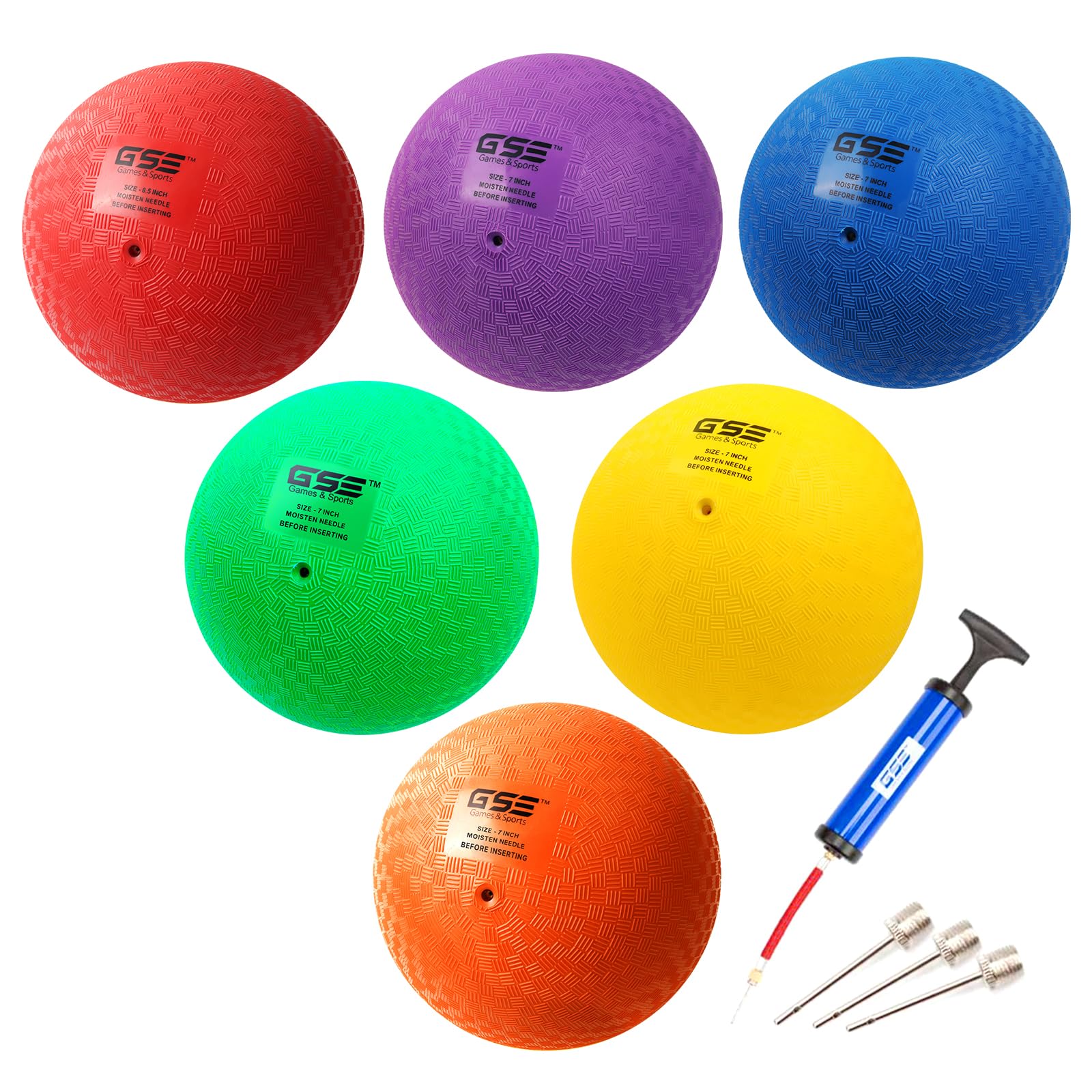 GSE Games & Sports Expert 7" Inflatable Playground Balls Set with Pump ...