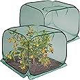 Amazon.com : 2 Pcs Pop Up Mesh Plant Cover, 35" x 35" x 27.5" Foldable ...