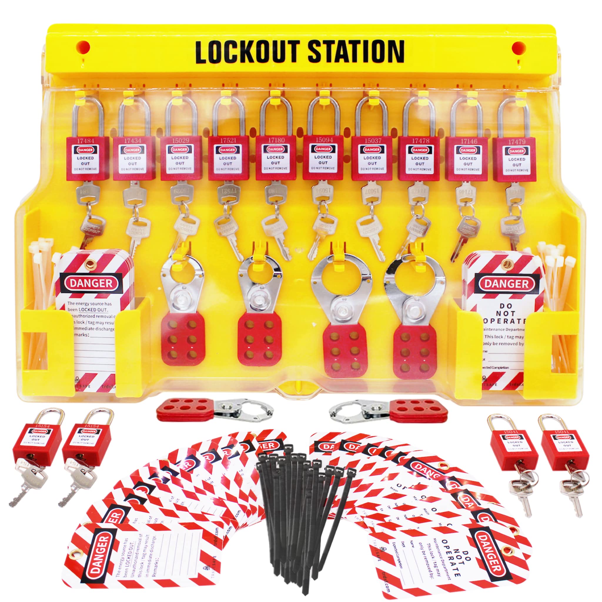 Mua Lockout Tagout Station with Loto Devices - 14 Pack Safety Lock Set ...