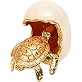 Amazon.com: QIFU Hand Painted Sea Turtle Tortoise Decorative Hinged ...