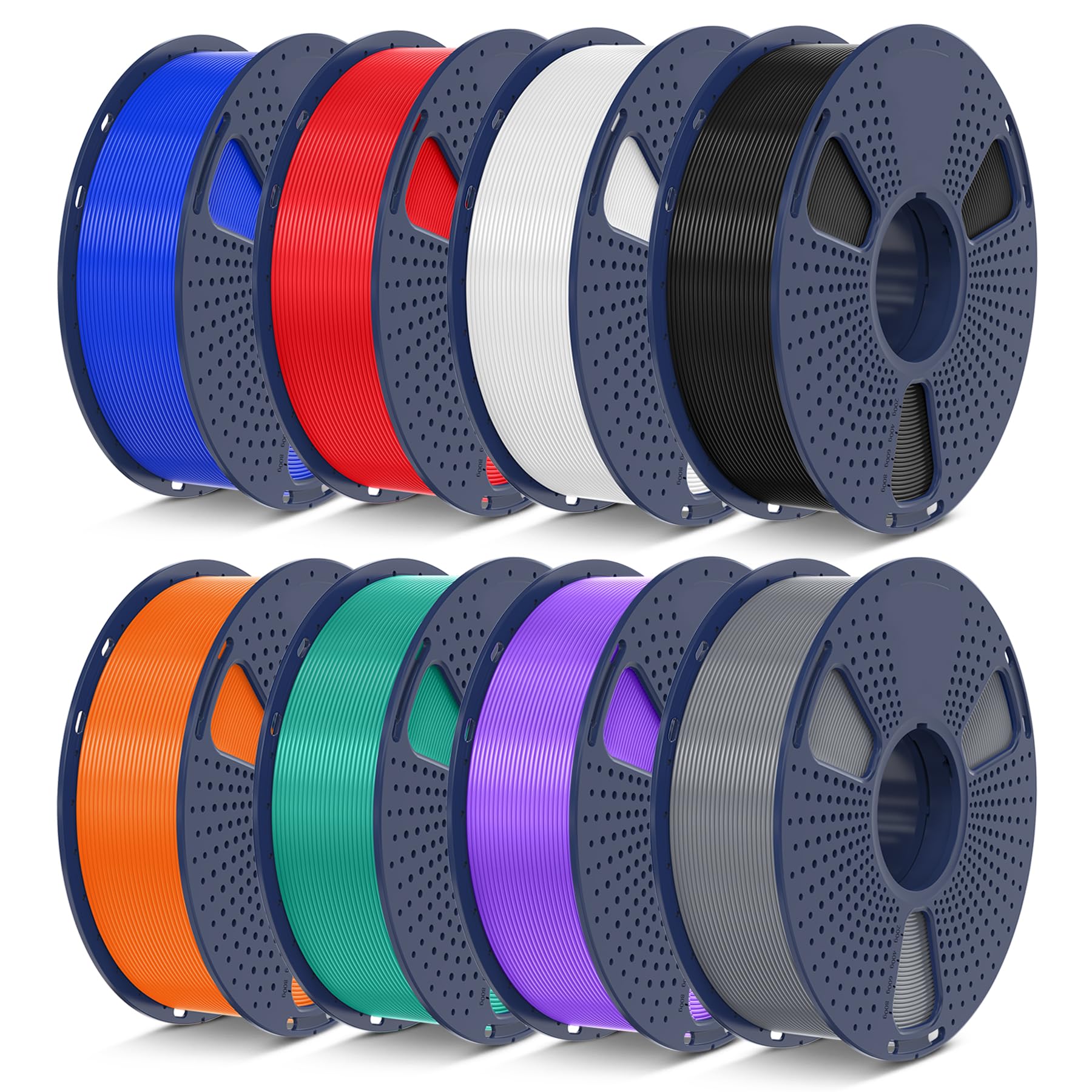 SUNLU 8 Packs ASA Filament 1.75mm, UV/Rain/Heat Resistant 3D Printer ...
