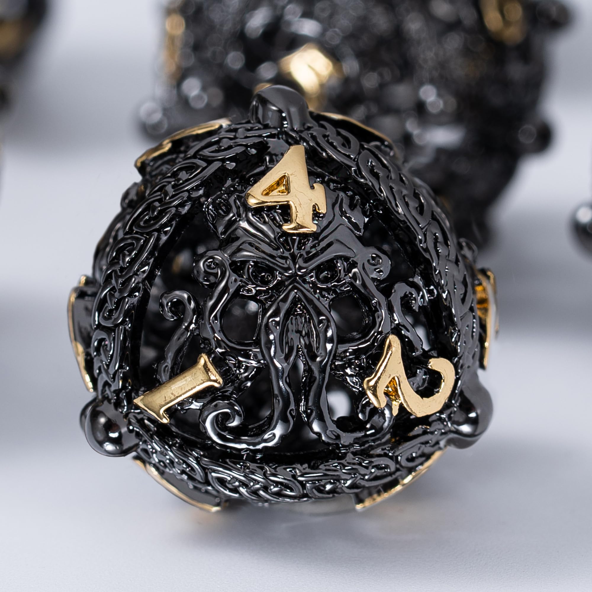 Metal Dice Set for DND - Unique Round Hollow Orb Design for Better ...