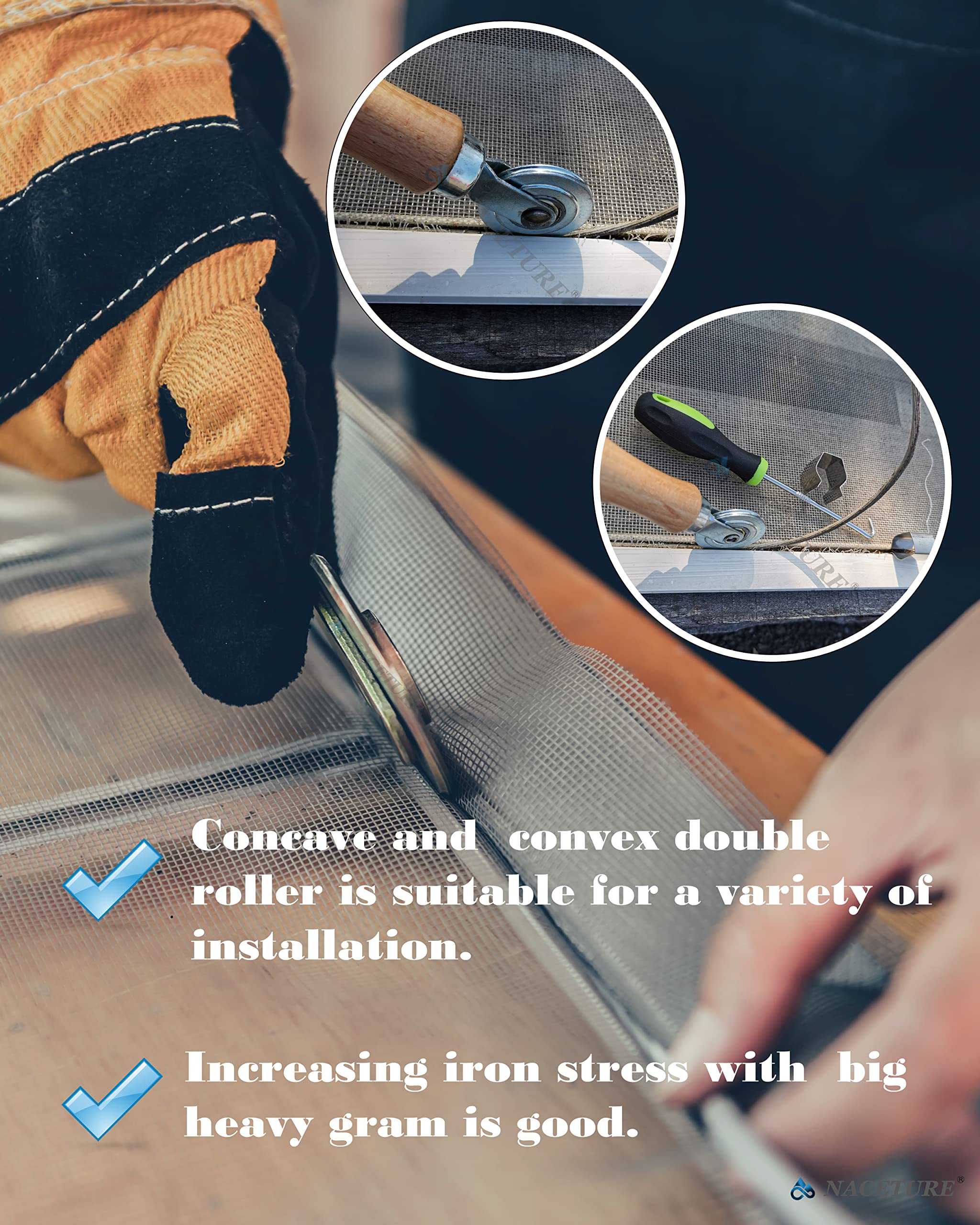 Mua Screen Door Tool Kit - 20 Pieces Screen Installer Clips with Screen ...