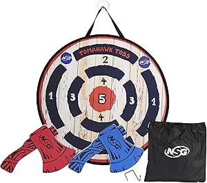 Amazon.com : NSG Tomahawk Toss - Foam Axe Throwing Game for Kids - Two ...
