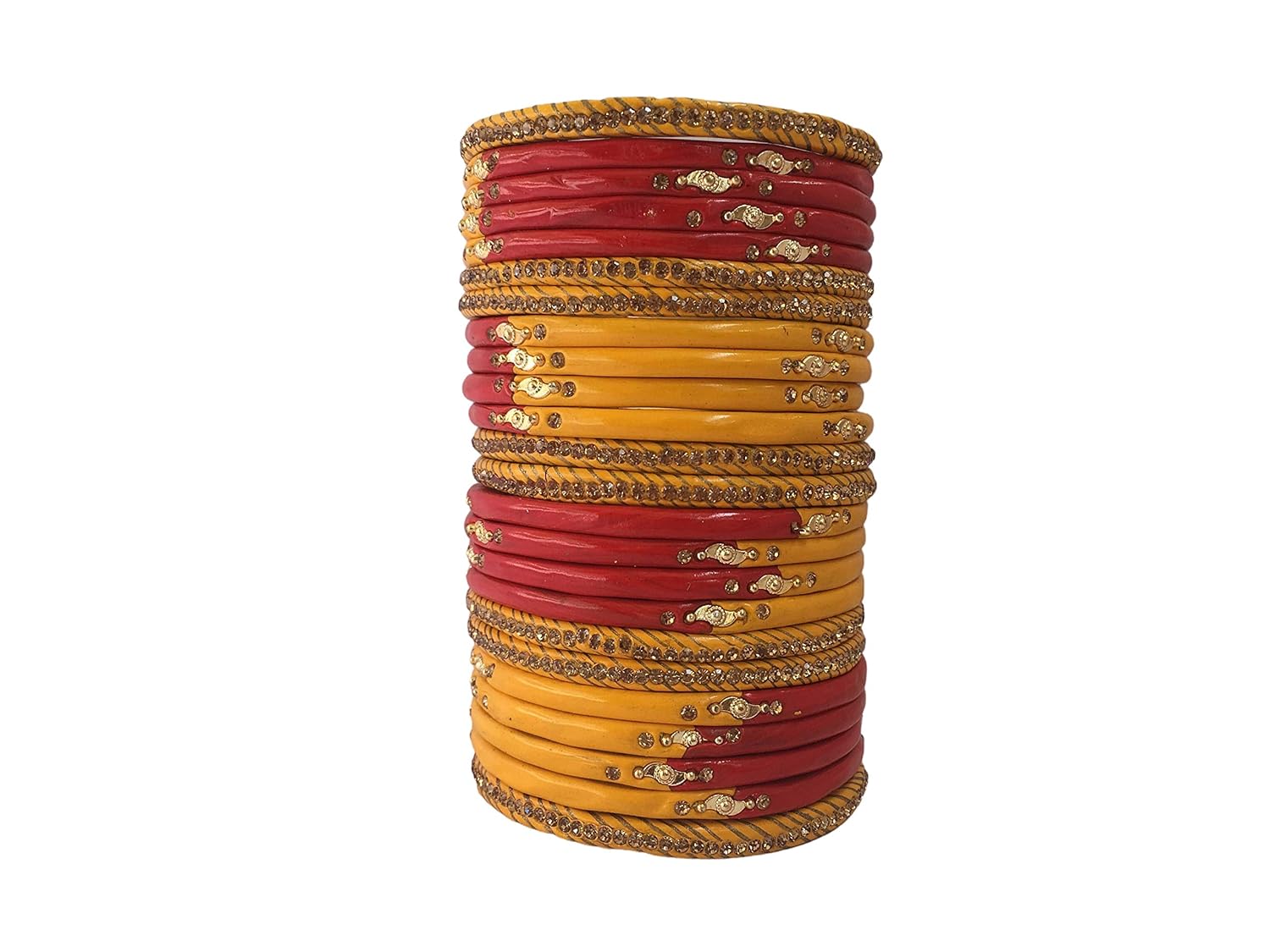 Buy TUKU'S WORLD MUZAFFARPUR FAMOUS LAH LAHTHI ( BANGLE) SET FOR WOMEN ...