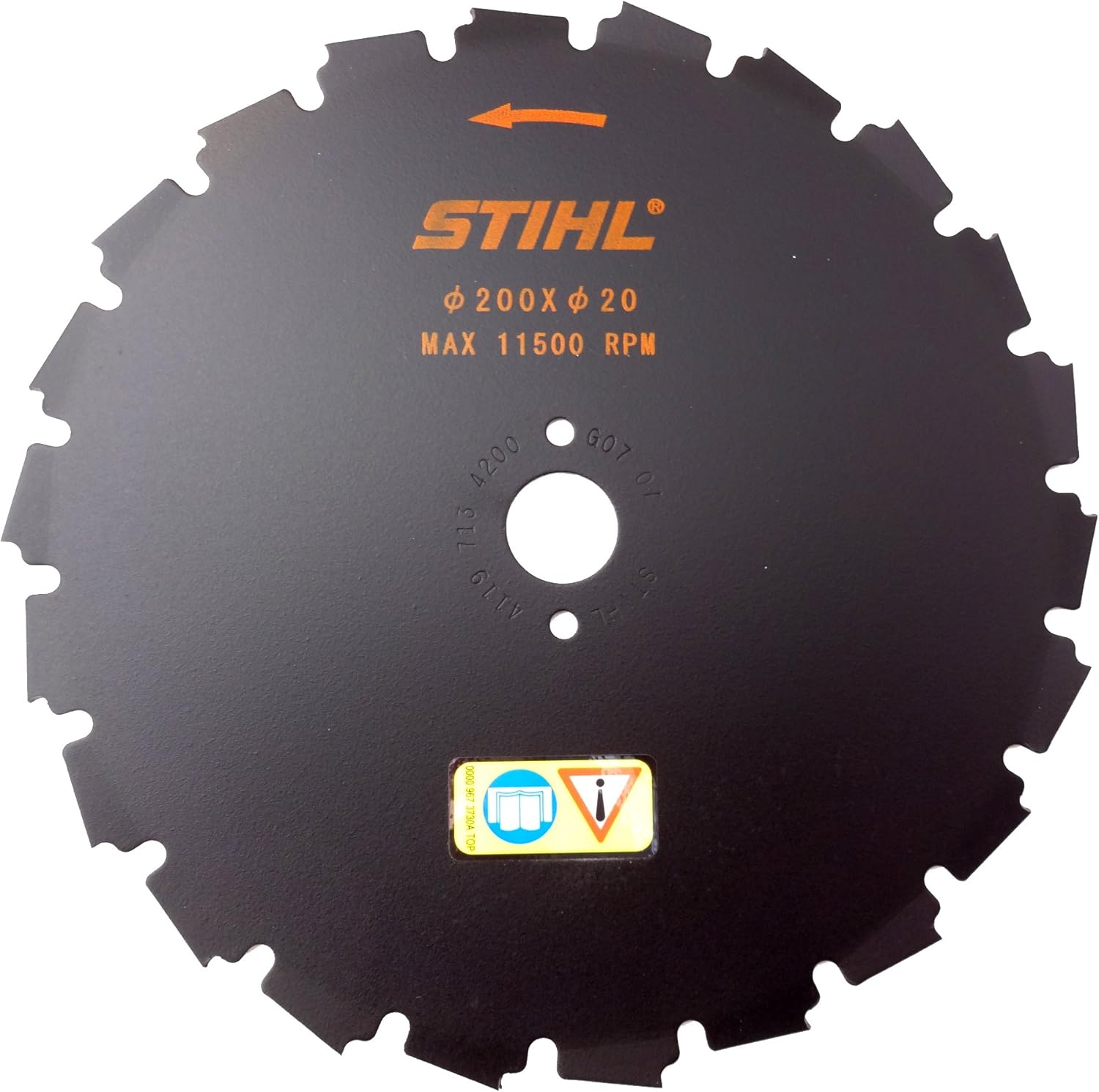 Stihl 41197134200 Circular Saw Blade 200 mm 20 mm for FS 260-490, 4119 ...
