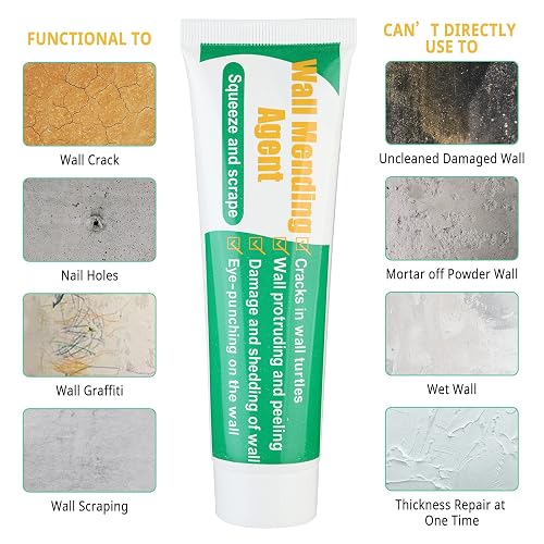 Drywall Patch 2 Pack Drywall Repair Kit - 240g Quick Drying Spackle ...