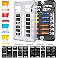 Amazon.com: Nilight - 50055F 6 Way Blade Fuse Block 6 Circuits with Negative Bus Fuse Box Holder ...