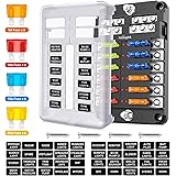 Amazon.com: Nilight 6 Way Blade Fuse Block 6 Circuits with Negative Bus Fuse Box Holder with LED ...