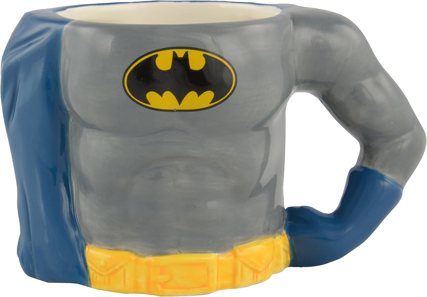 BATMAN Cup, Ceramic, Grey, 12.8 x 7.6 x 7.7 cm: Amazon.co.uk: Kitchen ...