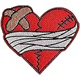 Amazon.com: CHBROS Broken Heart Embroidered Patch Applique Iron/Sew on ...