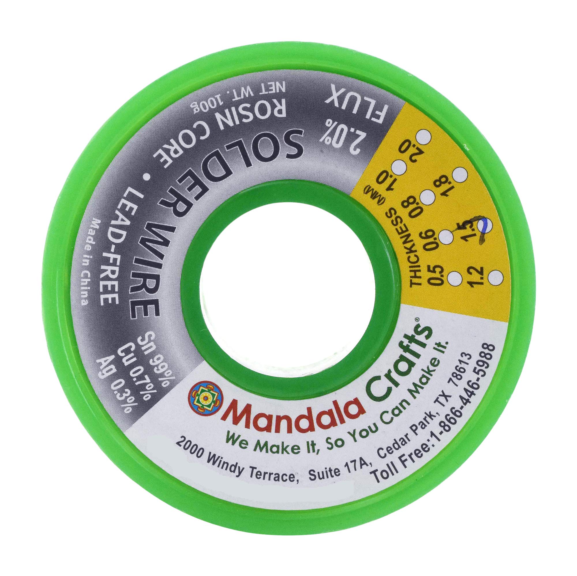 Mua Mandala Crafts Lead Free Solder Wire with Solder Flux - 100g 1.5mm ...