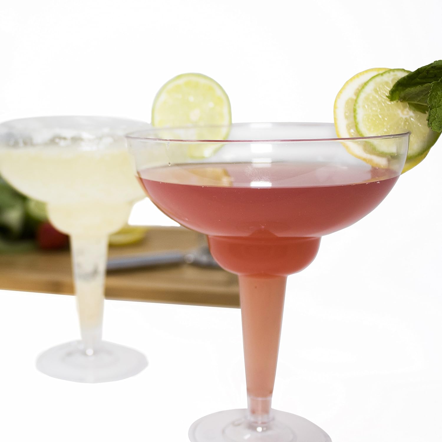 Stoviglie 10 Bicchieri da Cocktail in Plastica Dura Monouso 360ml ...