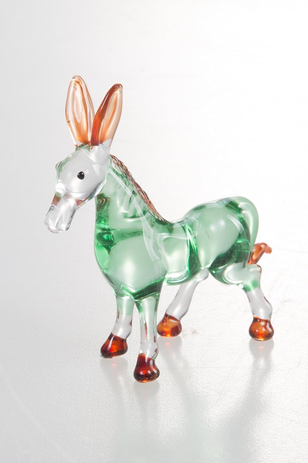 Amazon.com: WitnyStore Little Donkey Hand Blown Blowing Glass Art ...