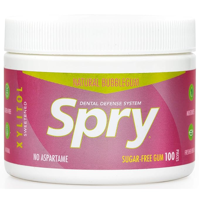 Amazon.com : Spry Fresh Natural Xylitol Chewing Gum Dental Defense ...