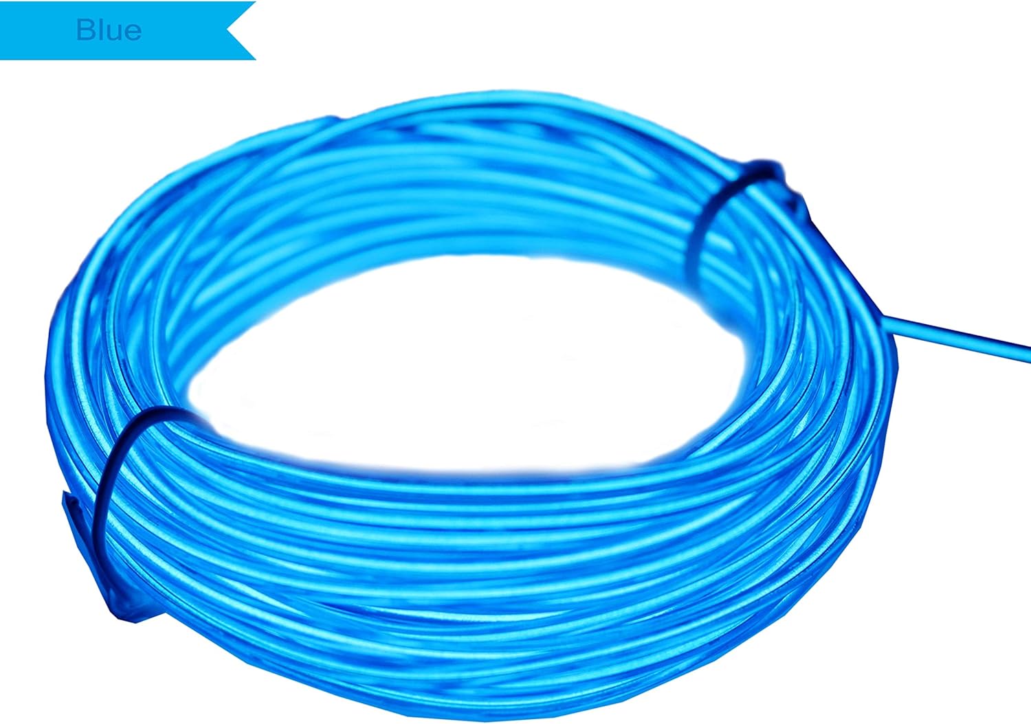 Amazon.com: Amicc El Wire 5m 15ft Blue Neon Light Neon Glowing Strobing ...