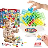 Amazon.com: Funwares Wooden Blocks Stacking Game, Tumbling Tower and ...