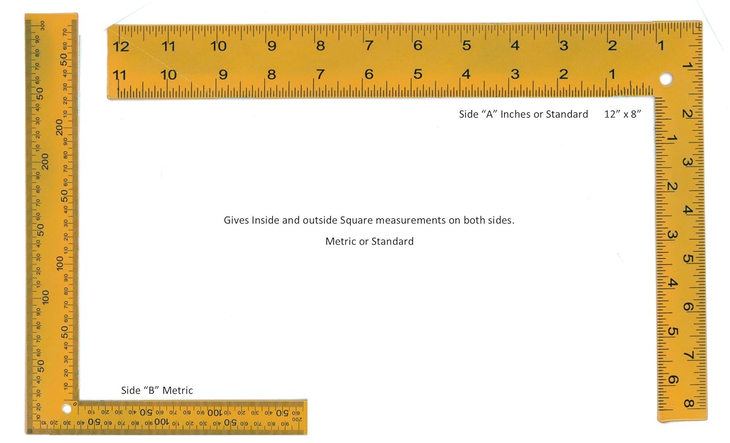 Купить Framing Square L Shaped Square 8" x 12" Standard - 200mm x 300mm ...