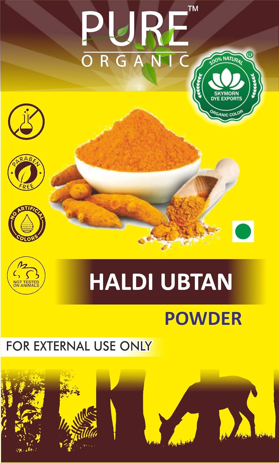Buy SKYMORN- Pure Organic Haldi Ubtan Powder Face Pack (Dulhan Special ...
