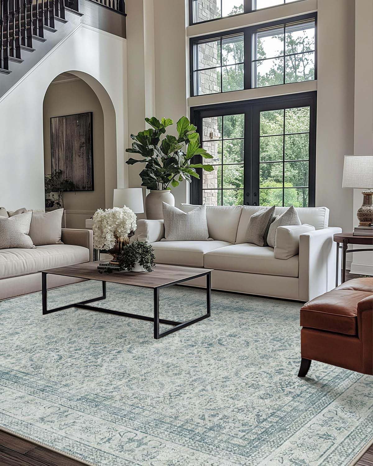 BEIMO Area Rugs for Living Room 6x9 Machine Washable Rug, Boho Vintage ...