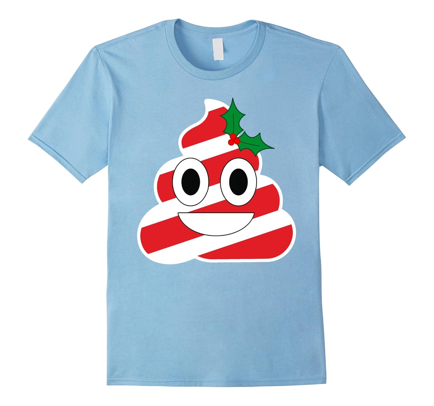 Candy Cane Poop Emoji Funny Christmas Shirt-RT – Rateeshirt