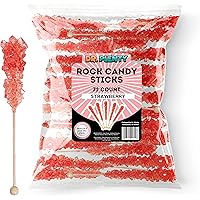 Amazon.com : Red Rock Candy on a Stick (72 Pack) - Bulk INDIVIDUALLY ...