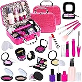 Amazon.com: Kids Real Makeup Kit for Girls: No Talc, Washable Make Up ...