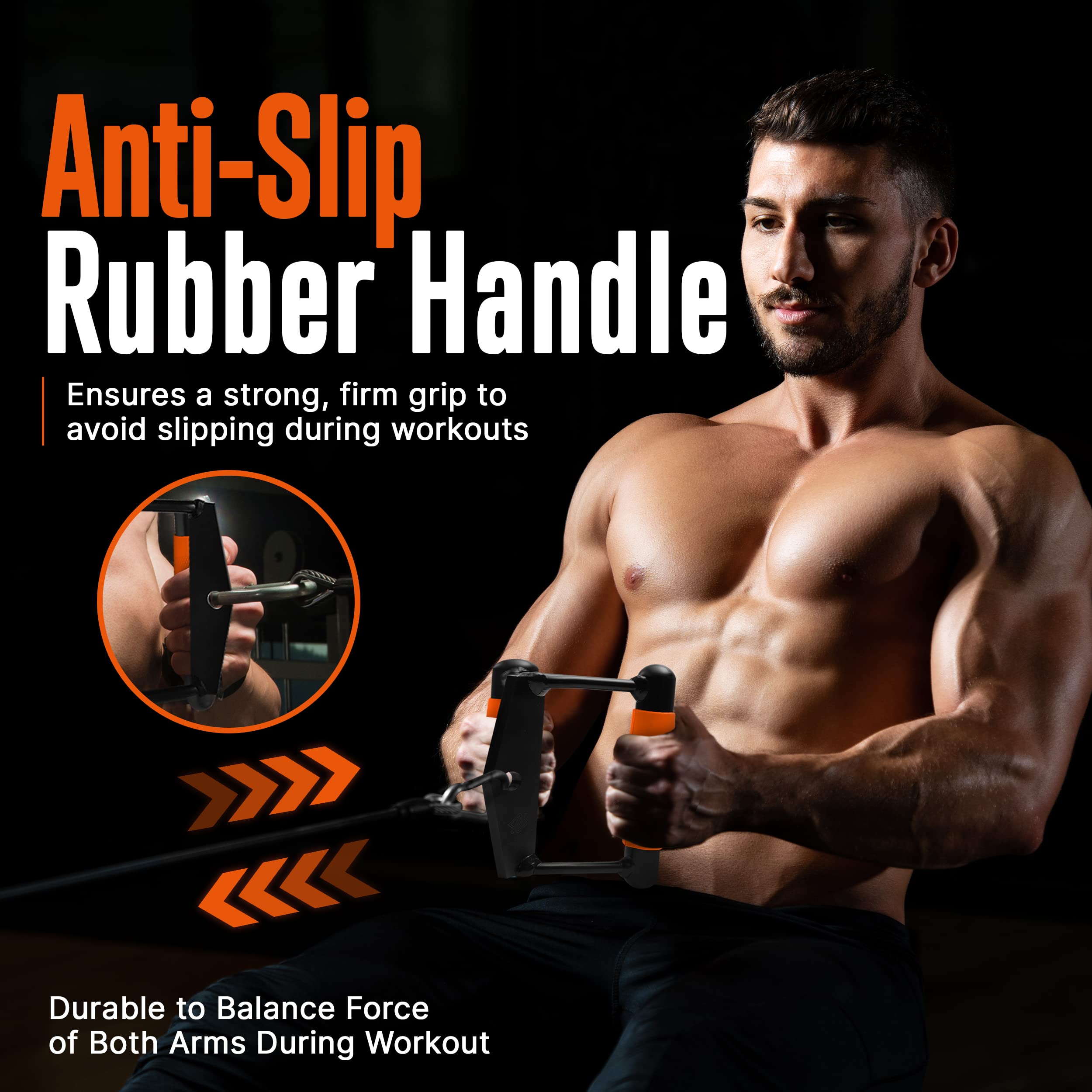 Mua SQUATZDouble D Row Handle Cable Attachment - Non-Slip Handles for ...