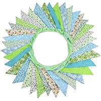 Amazon.com: 32 Feet 36 PCS Lovely Triangle Bunting Flag Banner Pennant ...