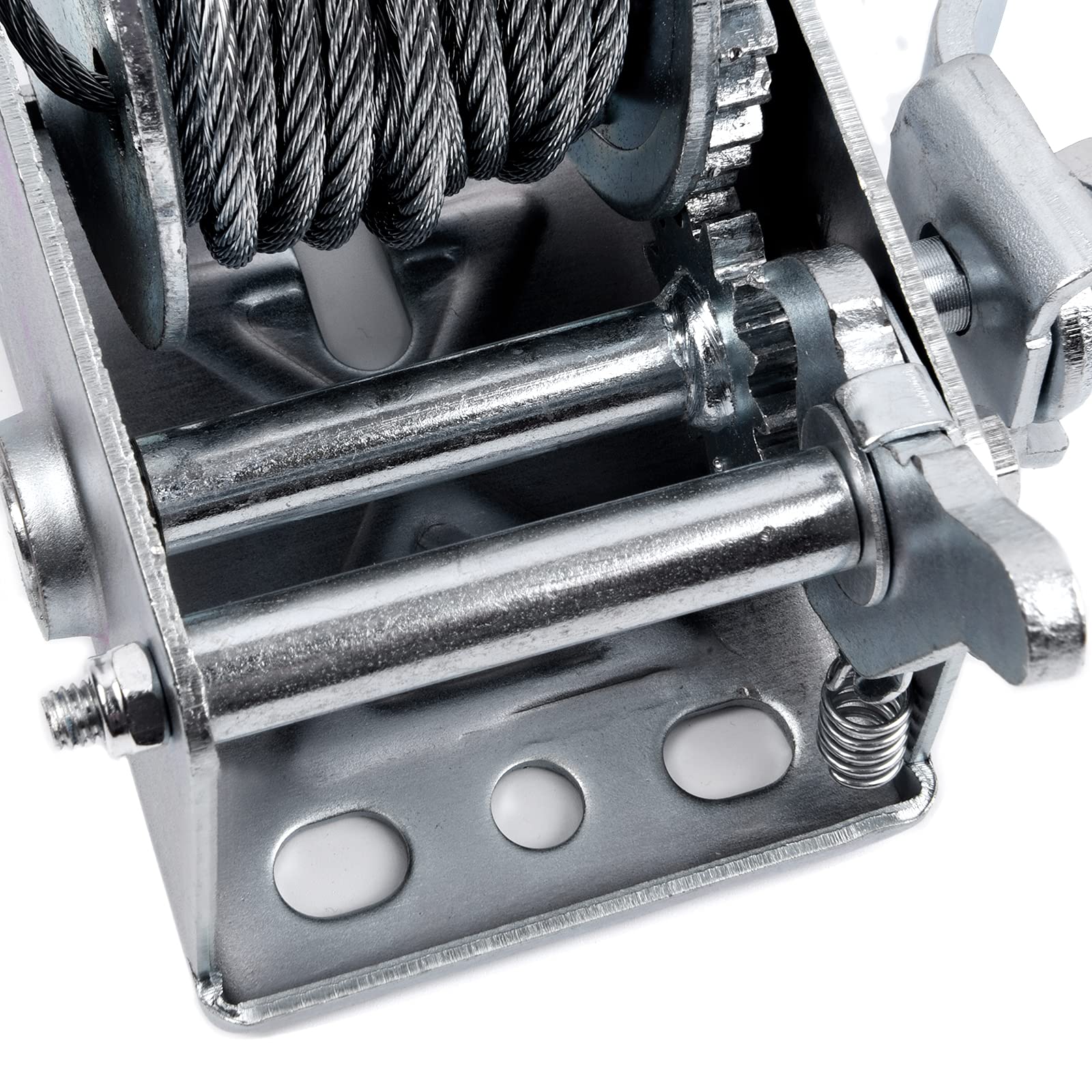 Mua 600lbs Hand Winch Steel Cable Boat Trailer Winch Two-Way Ratchet ...