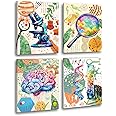 Amazon.com: Framed Science Canvas Wall Art Prints,Microbiology ...