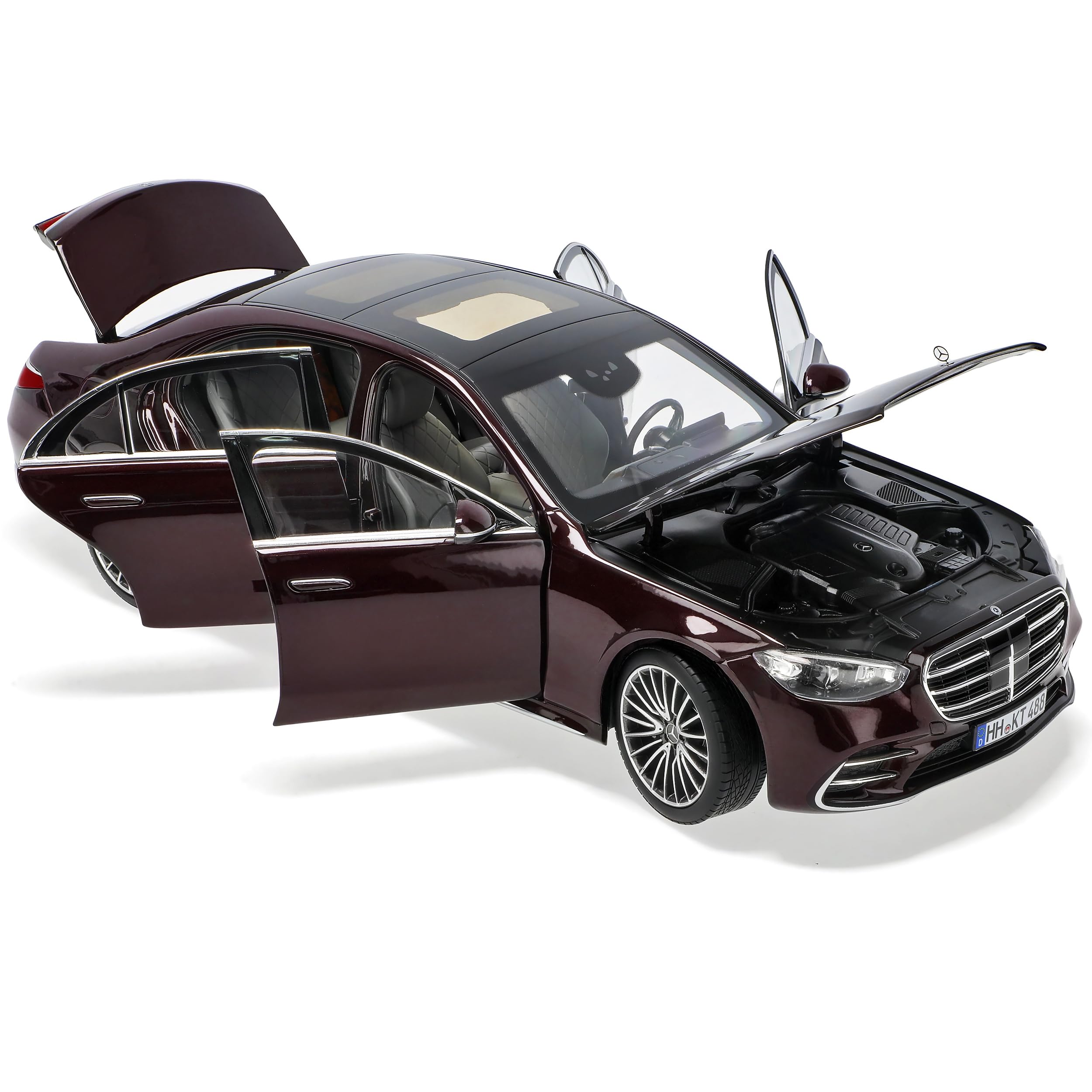 Mua Mercedes-Benz S-Klasse AMG Line Dunkel Rot Metallic Fast Schwarz ...