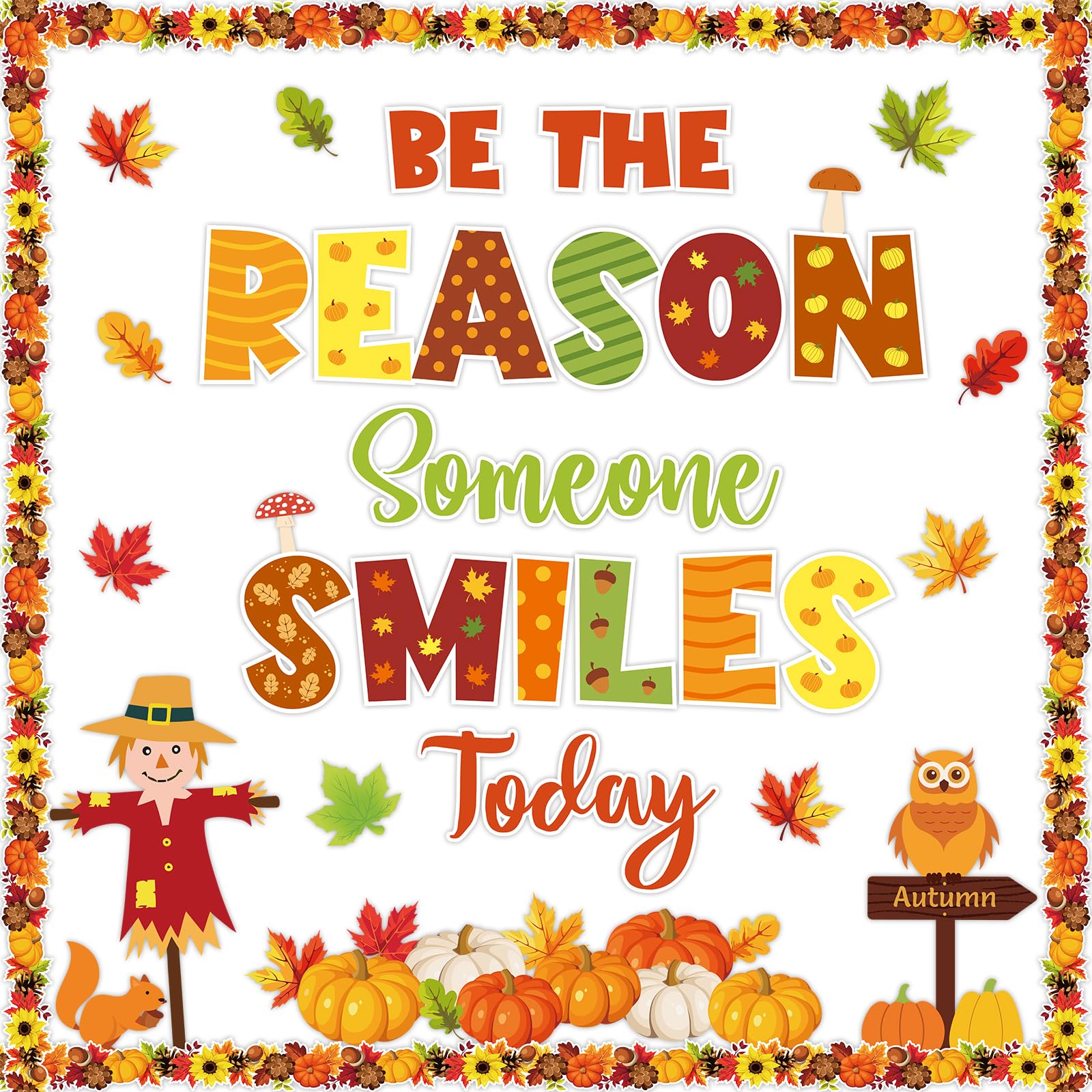 Fall Bulletin Board Decoration Set Autumn Classroom Decoration Be The ...