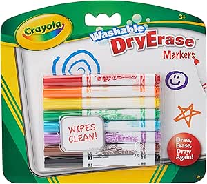 Crayola Dry Erase Washable Dry Erase Markers : Crayola - Dry Erase ...