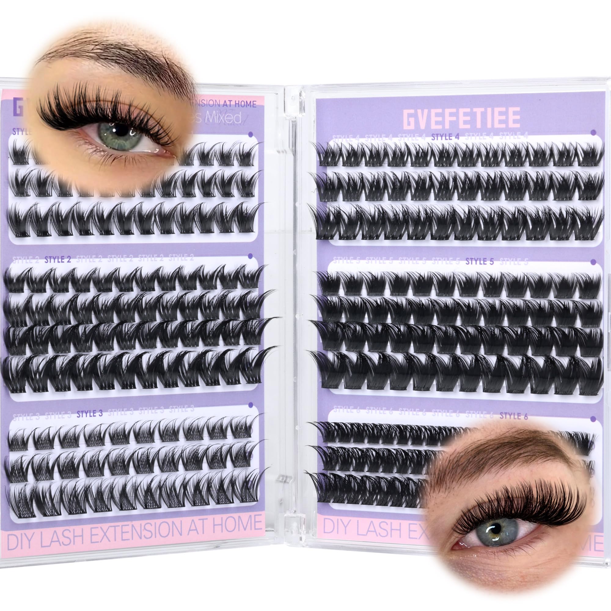 Lash Clusters Thick Eyelash Clusters Volume Cluster Eyelash Extensions ...