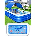 Amazon.com: Inflatable Pool with Canopy,Upgraded Inflatable Swimming ...