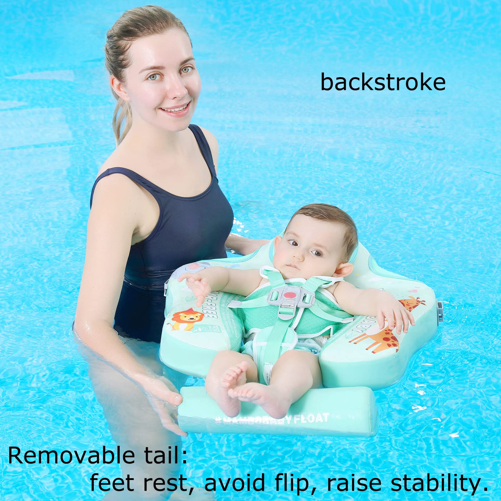 Mua New Mambobaby Add Tail Never Flip Over Non-Inflatable Baby Swim ...