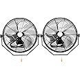 Amazon.com: 4300 CFM 18 inch Industrial Wall Fan, 3-Speeds High ...