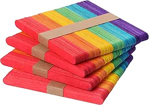 Amazon.com: Mr. Pen- Colored Popsicle Sticks, 200 Pack, 4.5 Inch ...