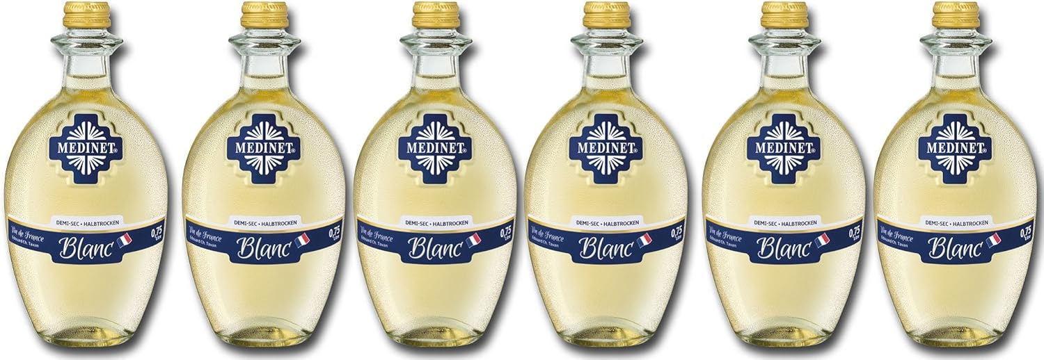 Medinet Blanc Halbtrocken (6 x 0.75 l): Amazon.de: Bier, Wein & Spirituosen