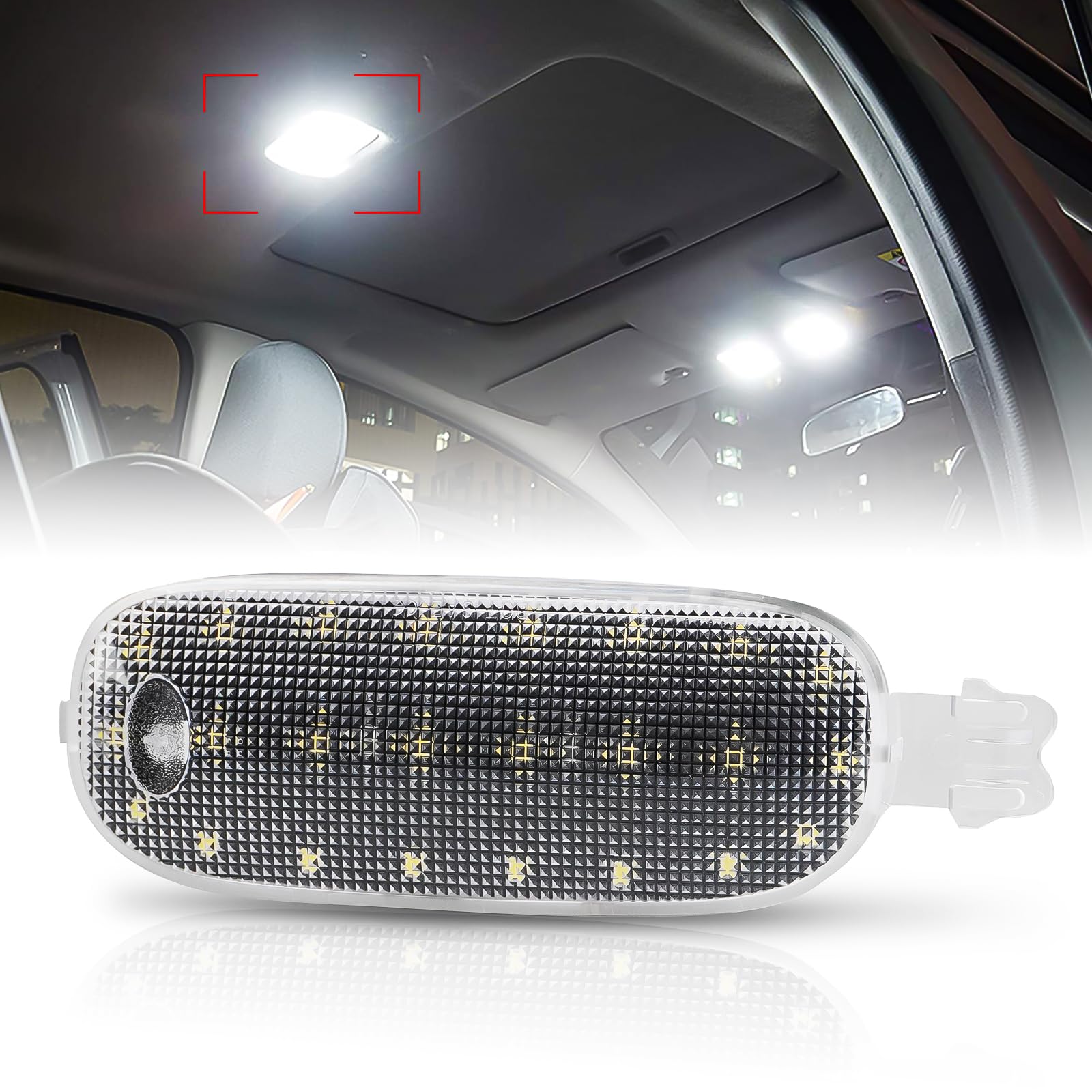Bestview LED Interior Roof Map Dome Light Cover Lens Overhead with ...