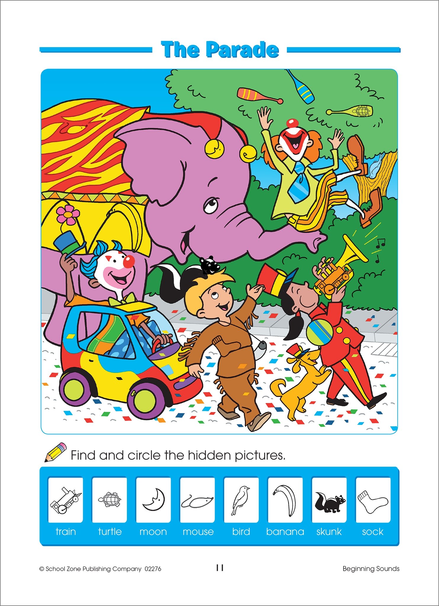 Mua School Zone - Beginning Sounds Workbook - 64 Pages, Ages 3 to 5 ...