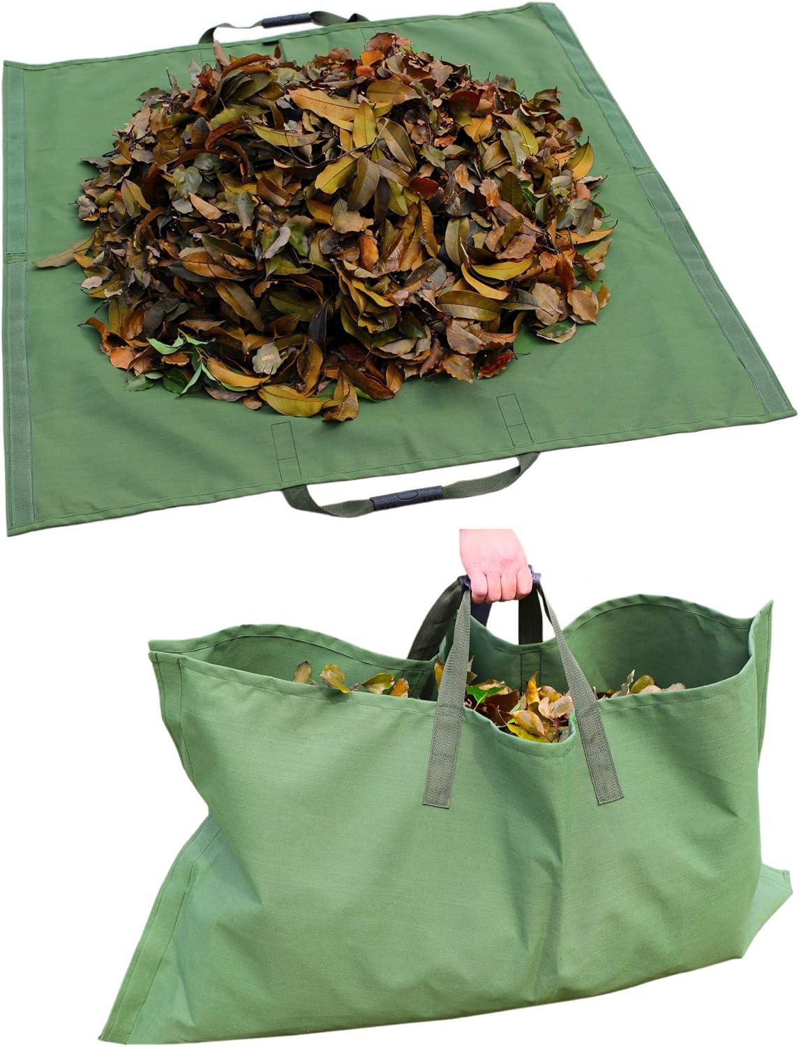 Amatory Leaf Bag Garden Lawn Yard Waste Tarp Container Gardening Tote ...