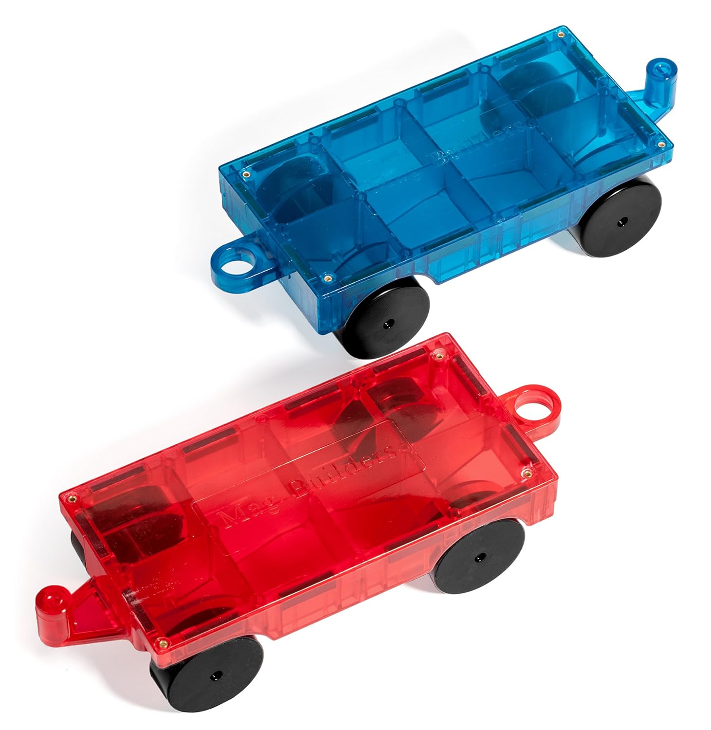NEW Mag Builders 2 Piece Car Set – Magnetic Truck Car Train – Magnet ...