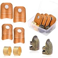 Amazon.com: 8 Pcs Hand-Working Sewing Thimble, Adjustable Metal Sewing ...